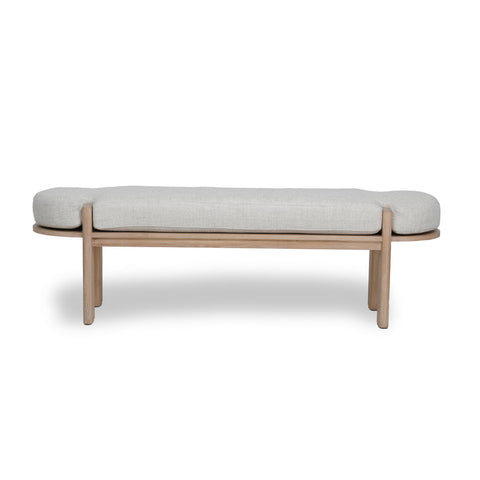 1.6m Light Natural Elm Bench - Natural Linen | House of Isabella AU