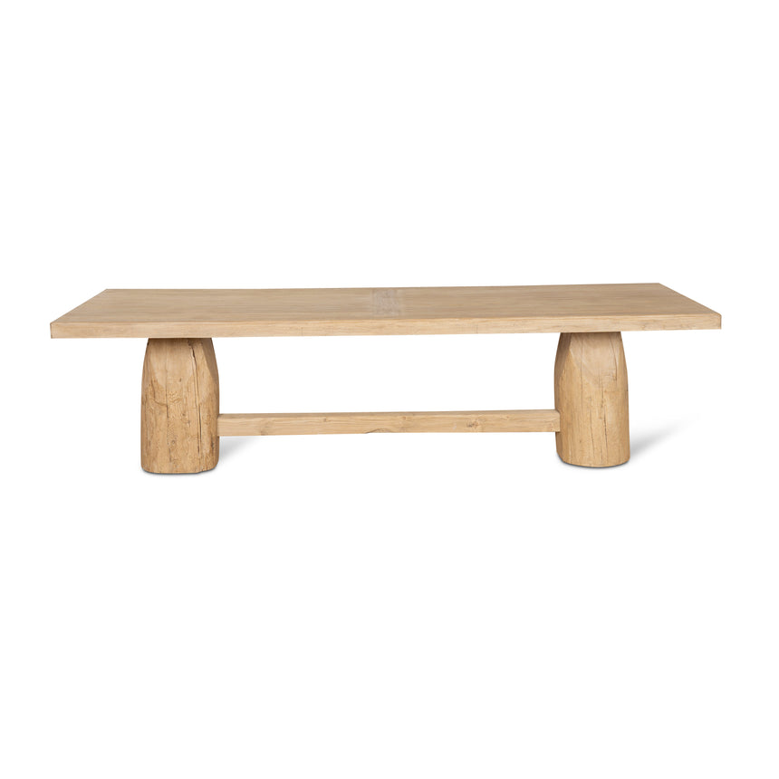 2.2m Elm Dining Table - Natural | House of Isabella AU