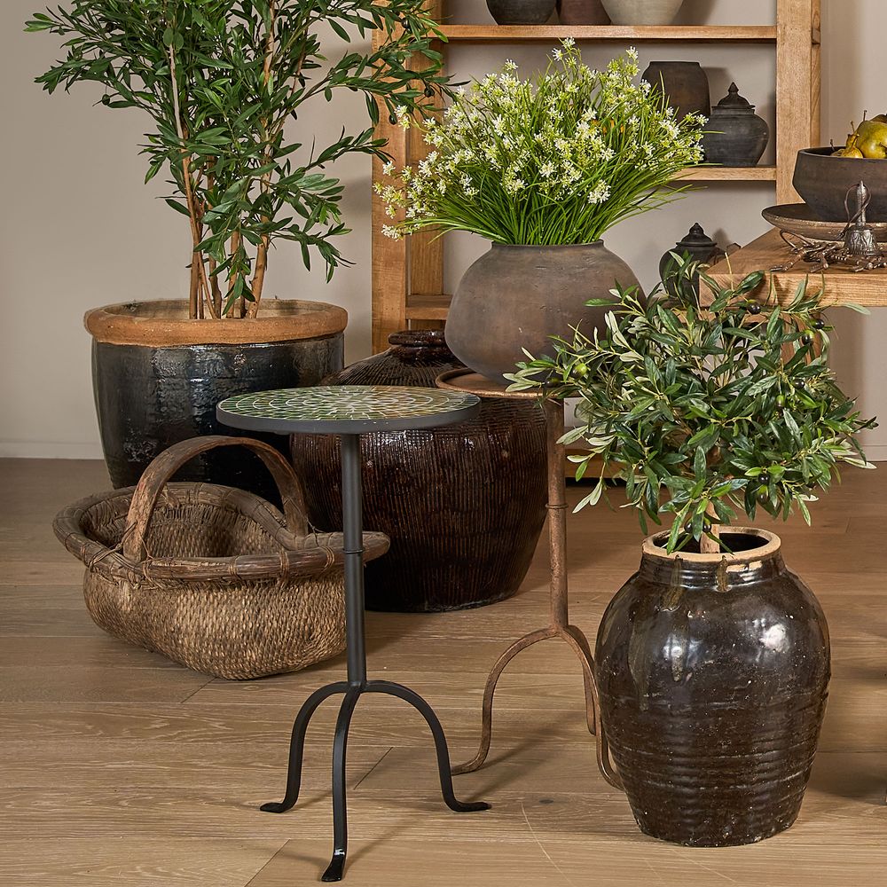 Landis Wide Vase Earth Brown | House of Isabella AU