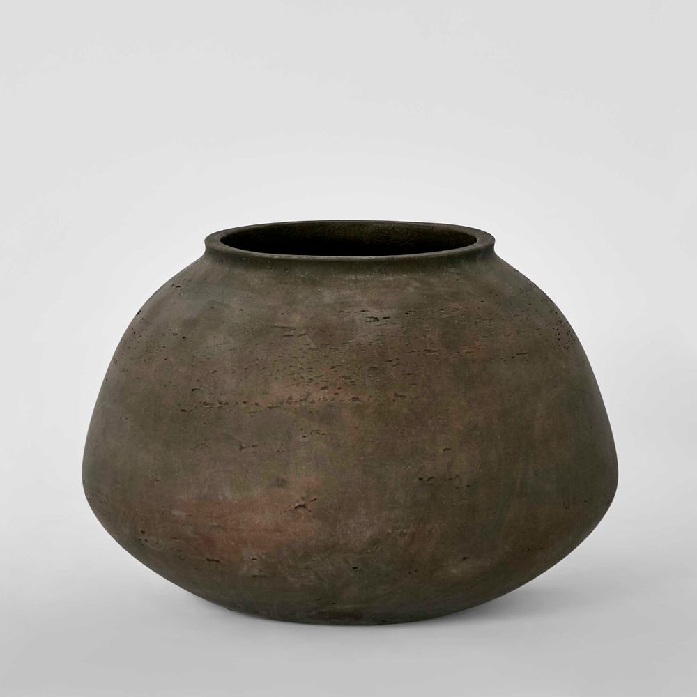 Landis Wide Vase Earth Brown | House of Isabella AU