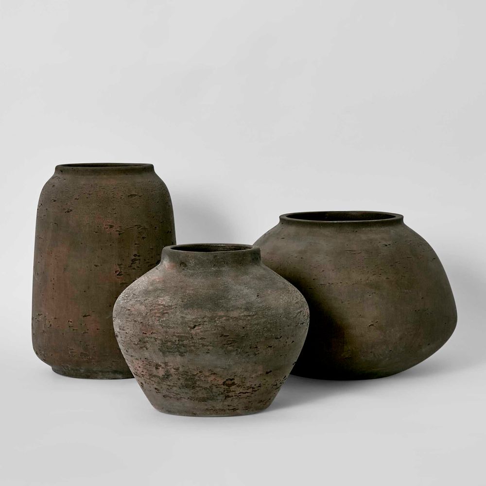 Landis Wide Vase Earth Brown | House of Isabella AU