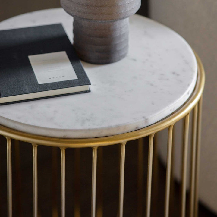 Riley Side Table Gold | House of Isabella AU