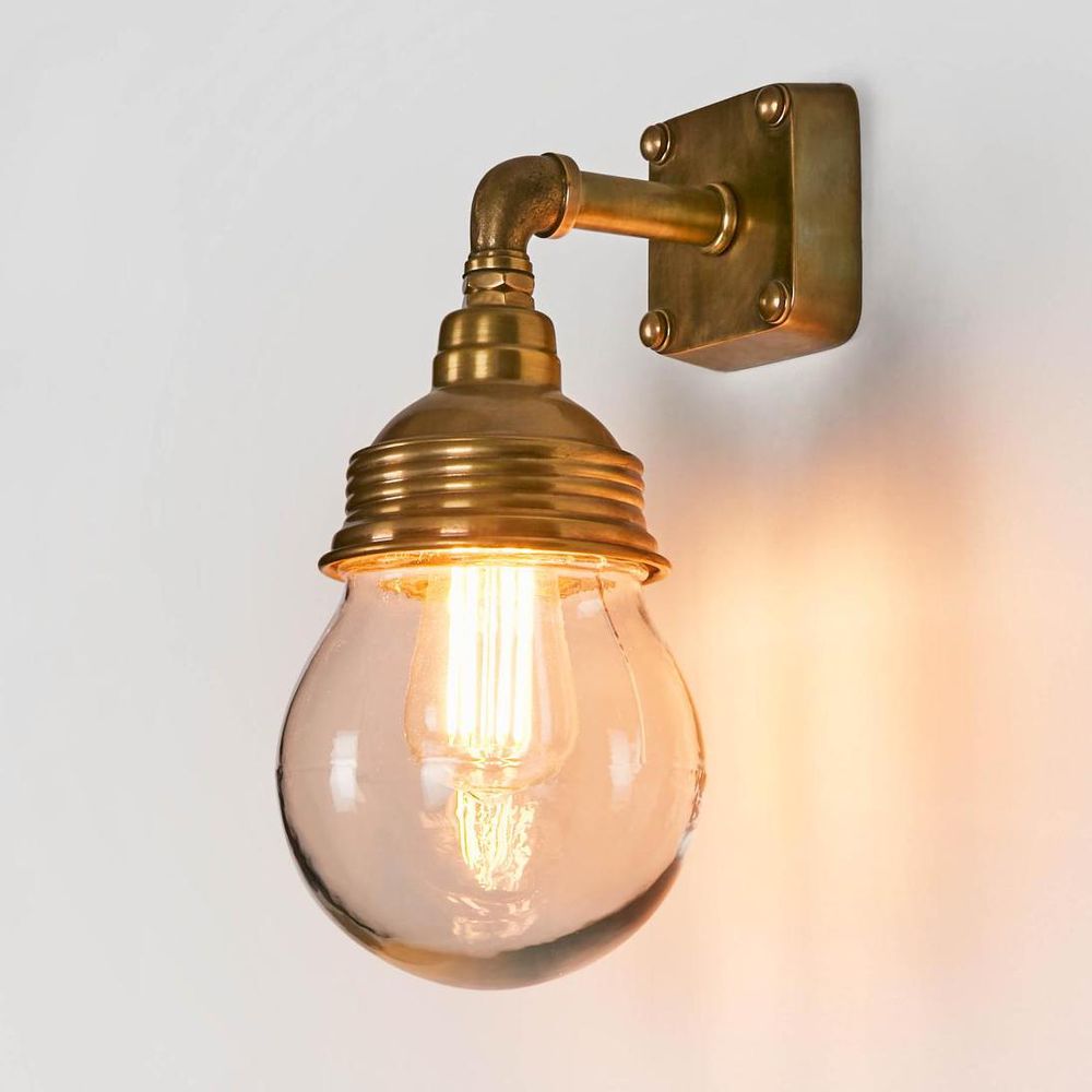 Dover Outdoor Wall Light Antique Brass | House of Isabella AU