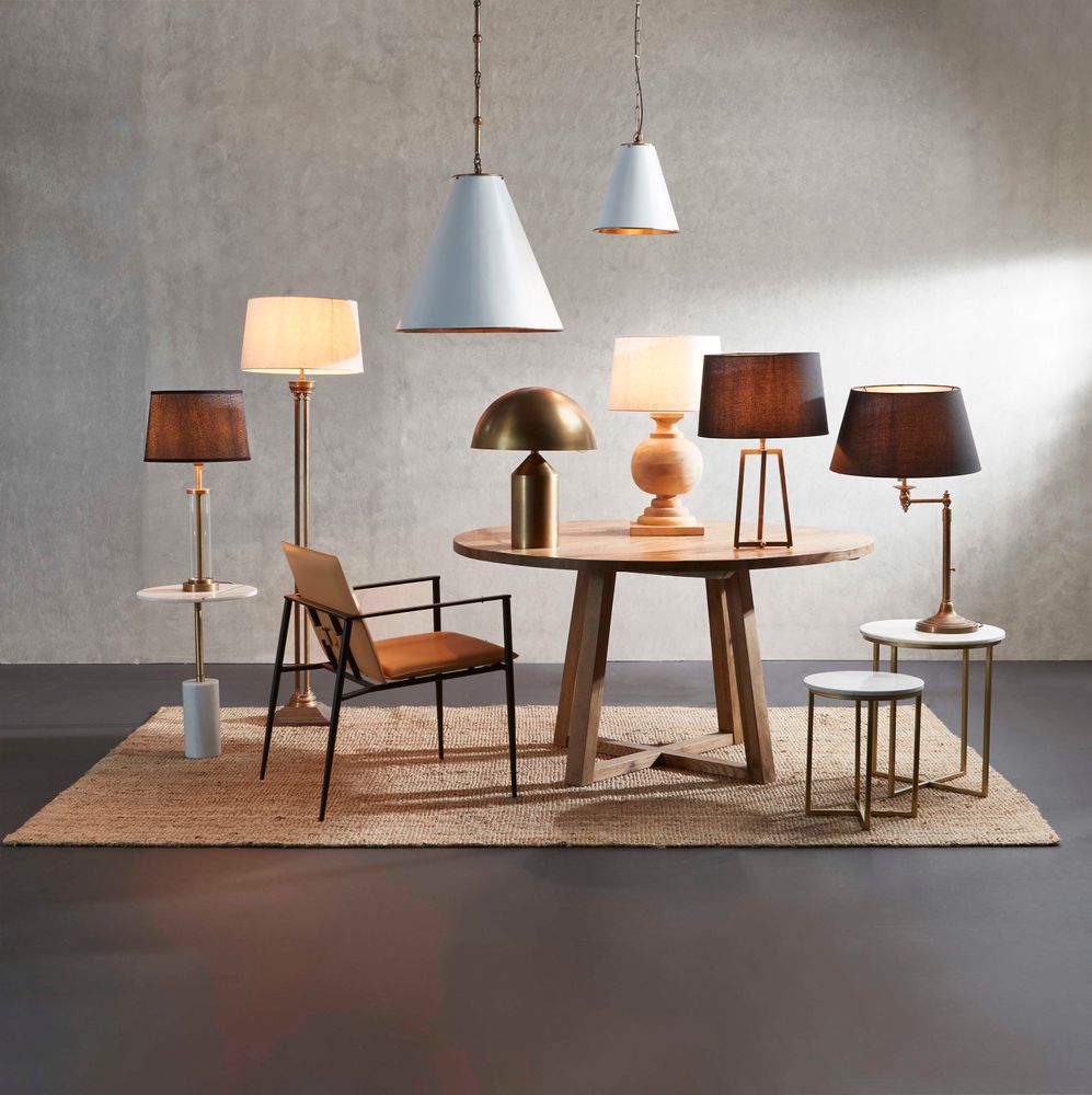 Coach Table Lamp Base Natural- Base Only | House of Isabella AU