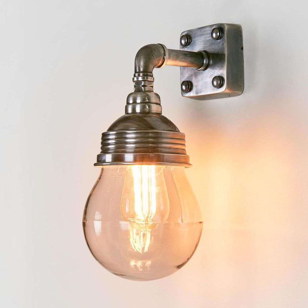 Dover Outdoor Wall Light Antique Silver | House of Isabella AU