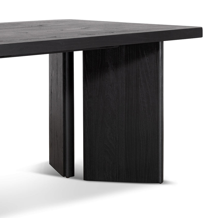 2.4m Elm Dining Table - Full Black | House of Isabella AU