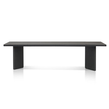 3m Elm Dining Table - Full Black | House of Isabella AU