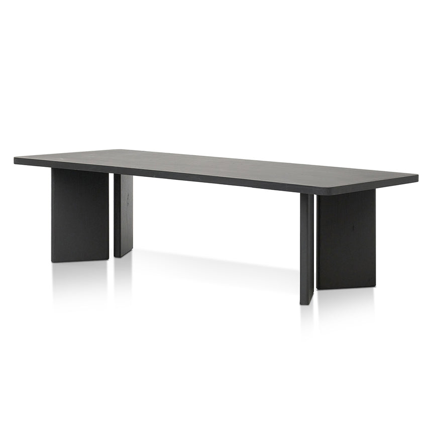 3m Elm Dining Table - Full Black | House of Isabella AU
