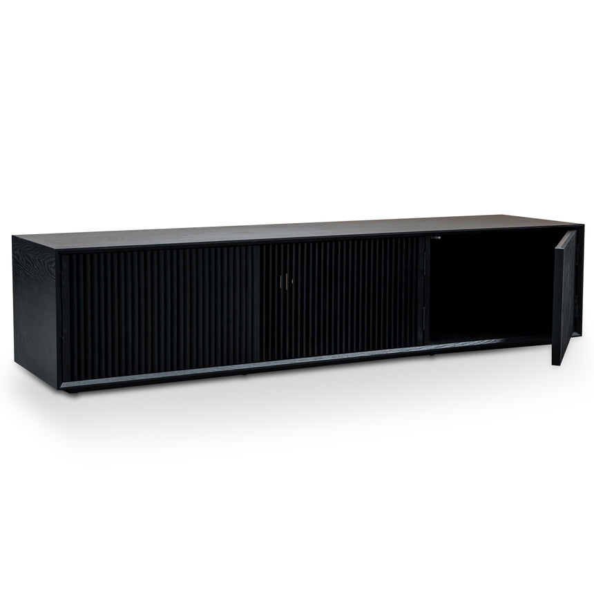 2m Entertainment TV Unit - Black Veneer | House of Isabella AU